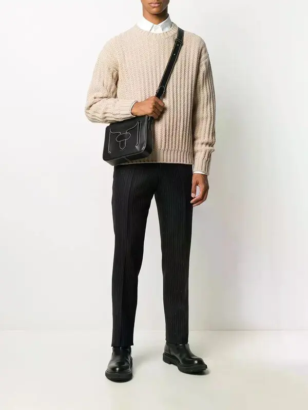 FERRAGAMO Pinstriped Straight-leg Trousers