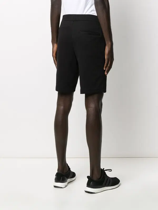 Armani Exchange Logo-embroidered Track Shorts - Black
