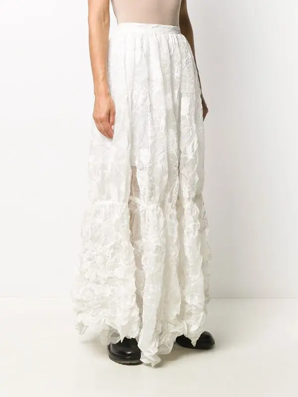 Nina Ricci Crease-layered High-waisted Skirt
