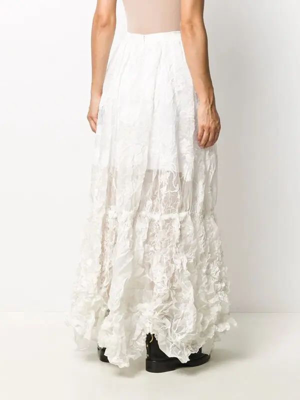 Nina Ricci Crease-layered High-waisted Skirt