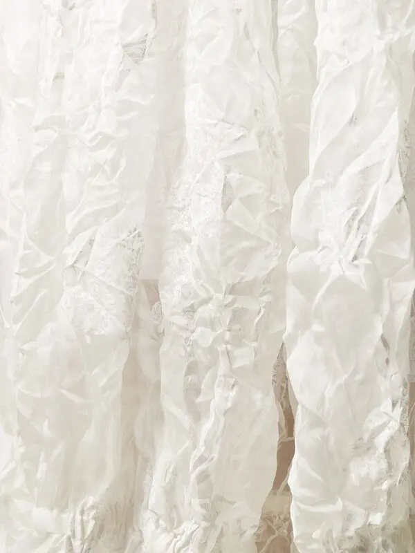 Nina Ricci Crease-layered High-waisted Skirt