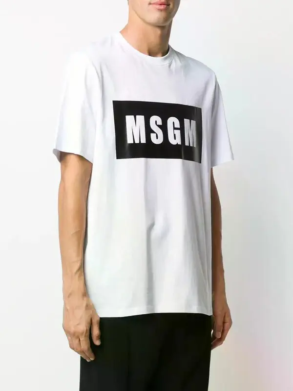 MSGM Logo-print Cotton T-shirt