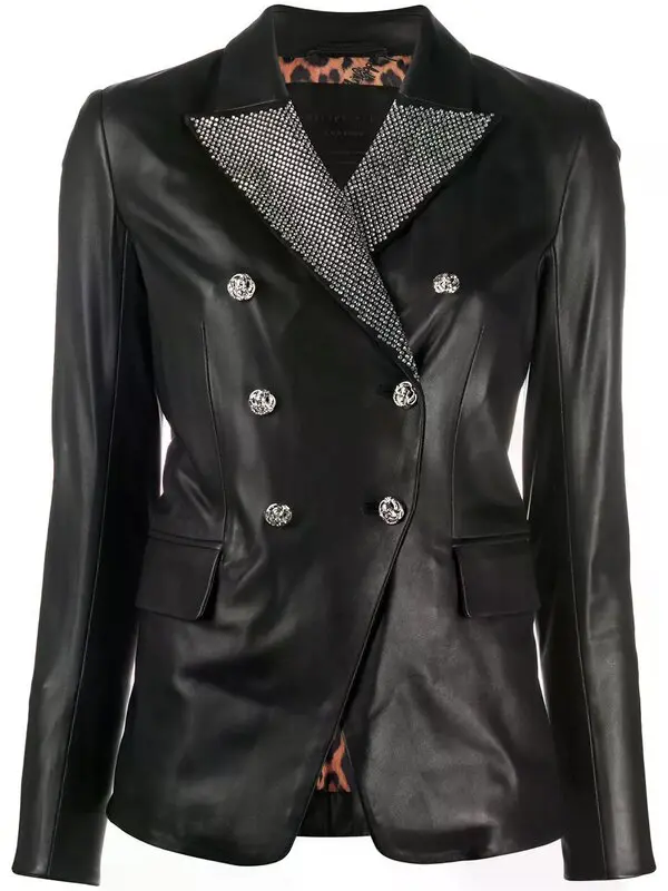 Philipp Plein Crystal-embellished Jacket - Black
