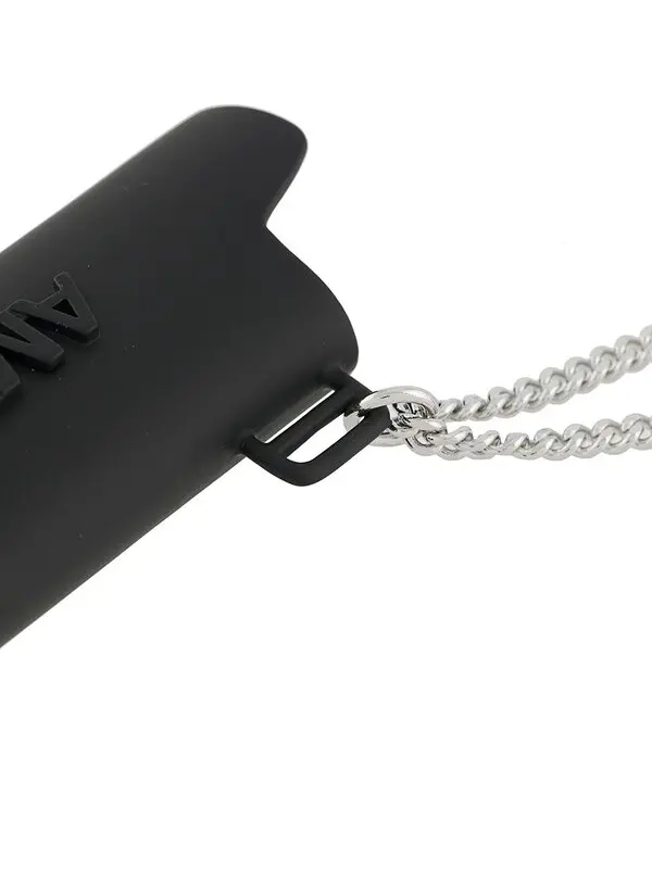 AMBUSH Logo Lighter Case Necklace - Black