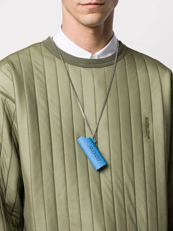AMBUSH Lighter Pendant Necklace - Blue