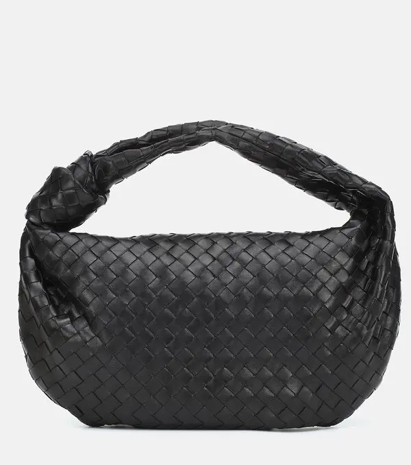Bottega Veneta Jodie Intrecciato Leather Tote - Black