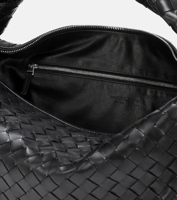 Bottega Veneta Jodie Intrecciato Leather Tote - Black