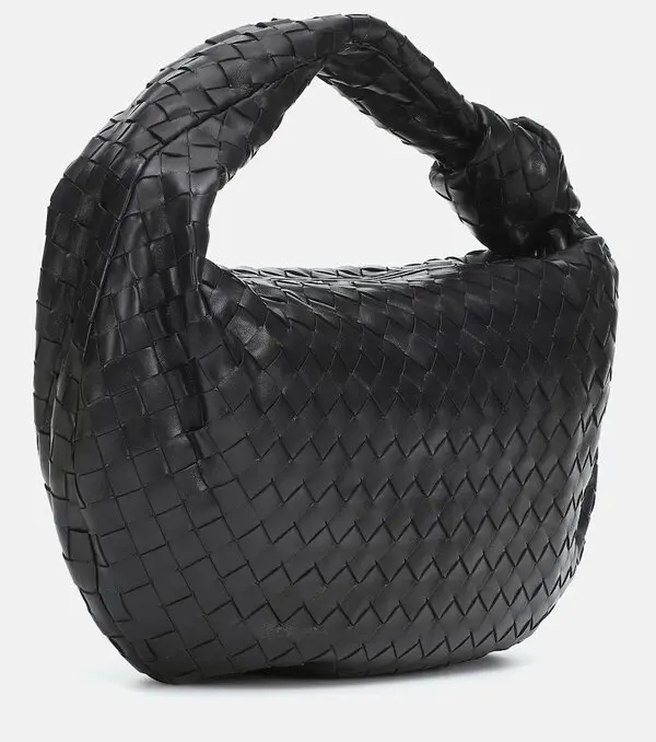 Bottega Veneta Jodie Intrecciato Leather Tote - Black