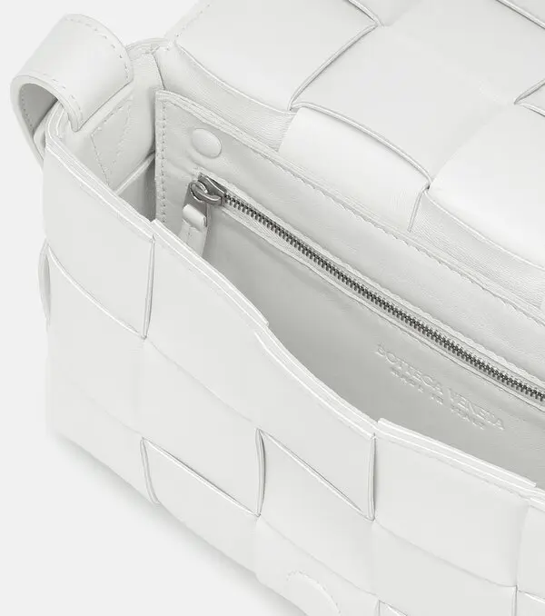 Bottega Veneta Cassette Crossbody Bag - White