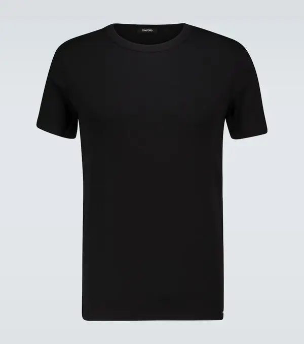 TOM FORD Cotton Crewneck T-shirt - Black