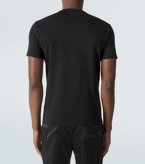TOM FORD Cotton Crewneck T-shirt - Black