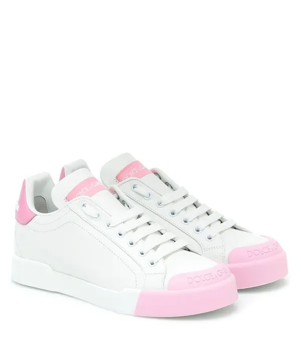 Dolce & Gabbana Portofino Leather Sneakers