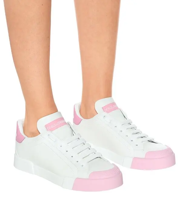 Dolce & Gabbana Portofino Leather Sneakers
