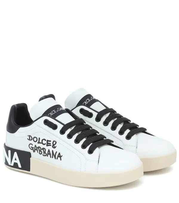 Dolce & Gabbana Portofino Leather Sneakers
