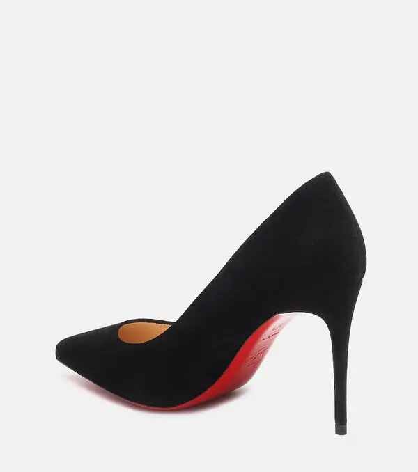CHRISTIAN LOUBOUTIN Kate 85 Suede Pumps - Black