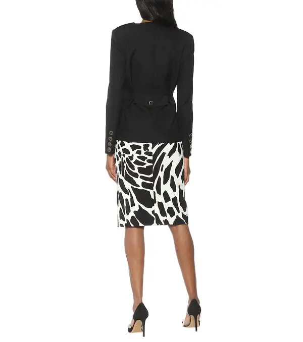 Alexandre Vauthier Collarless Wool Blazer