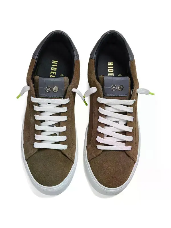 HIDE&JACK Essence Oil Leather Sneakers - Brown