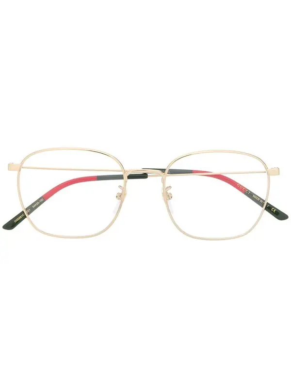 Gucci Gg0681o Soft Square-frame Glasses - Gold