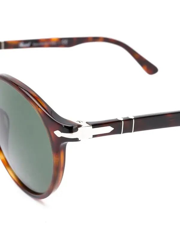 Persol Tortoiseshell-effect Round-frame Sunglasses