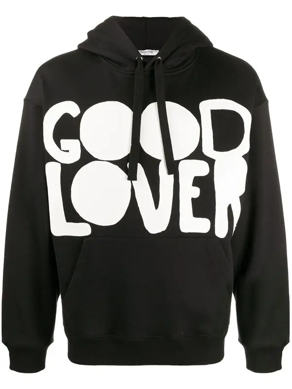 Valentino Garavani Lettering Print Hoodie