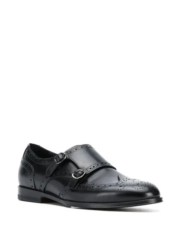 SCAROSSO Kate Monk Shoes - Black