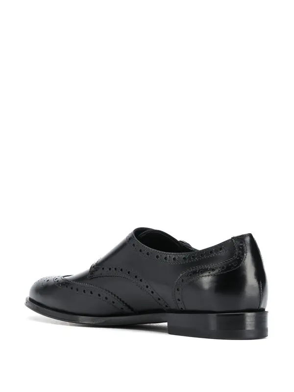 SCAROSSO Kate Monk Shoes - Black