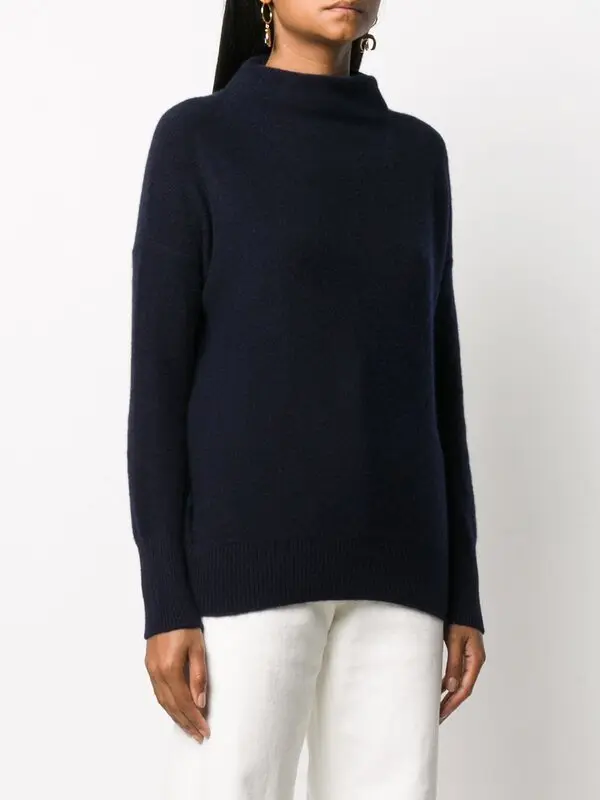 Vince Roll Neck Jumper - Blue