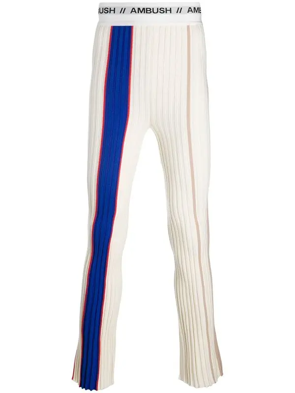 AMBUSH Logo Band Ribbed Trousers