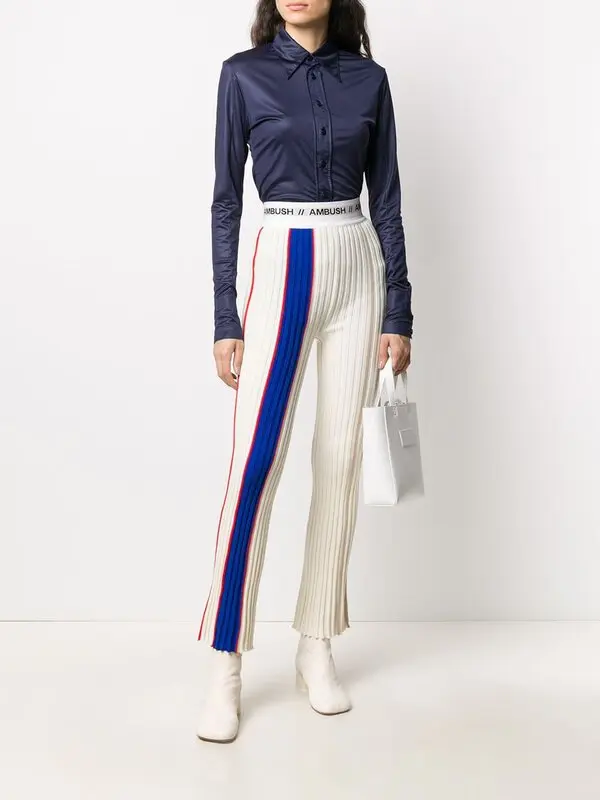 AMBUSH Logo Band Ribbed Trousers