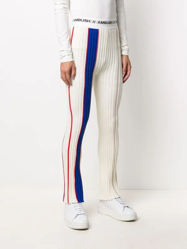 AMBUSH Logo Band Ribbed Trousers