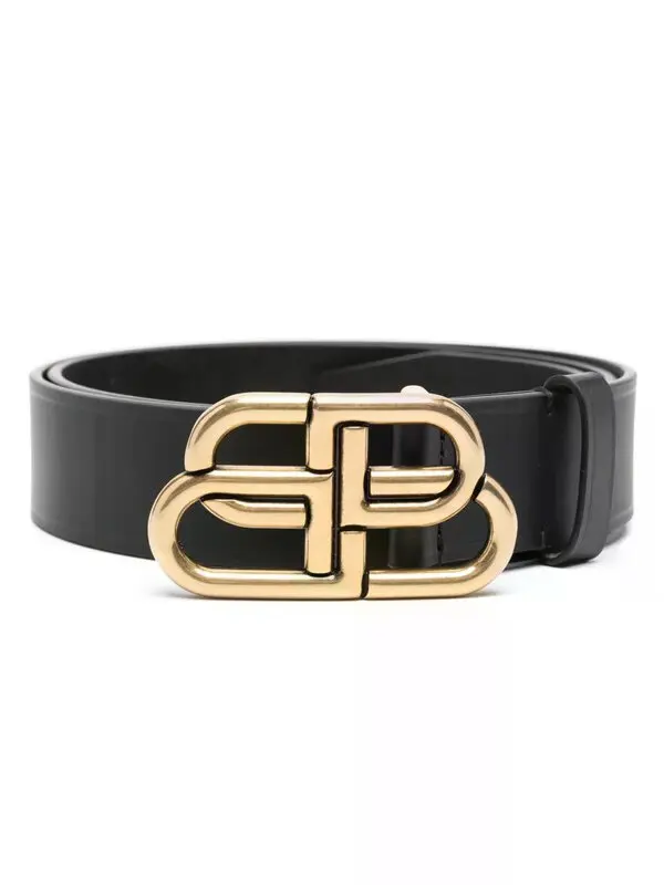 Balenciaga Bb Large Belt - Black