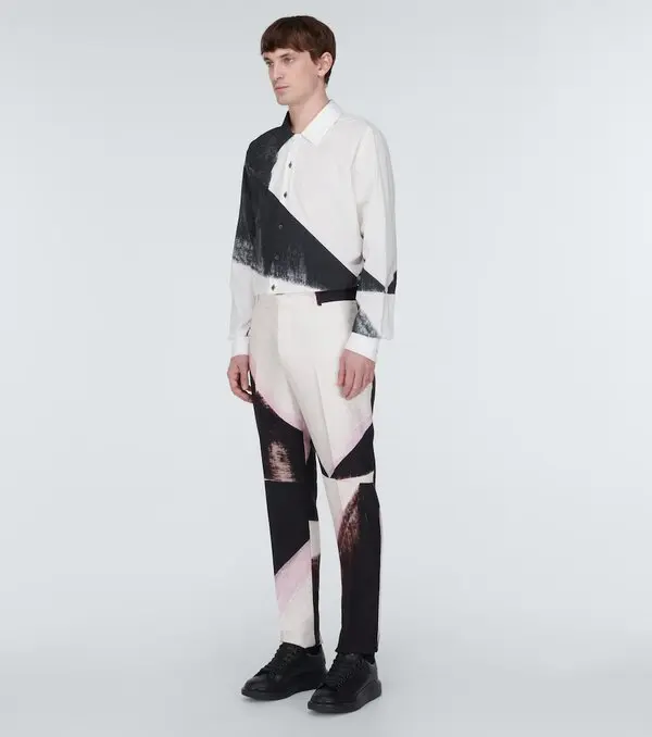 Alexander McQueen Oversized Leather Sneakers - Black