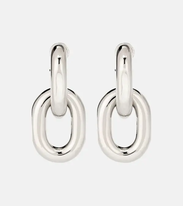 Rabanne Chain Link Earrings - Silver