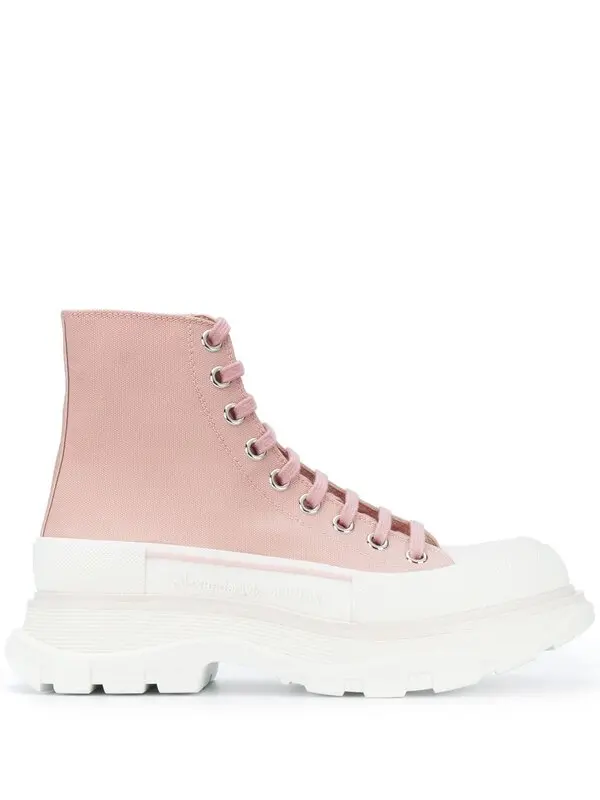 Alexander McQueen Tread Slick High-top Sneakers - Pink