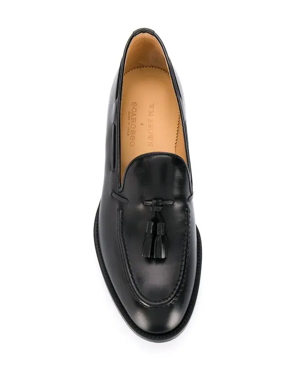 SCAROSSO William Tassel Loafers - Black