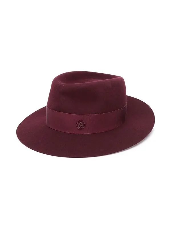 MAISON MICHEL André Fedora Hat - Red