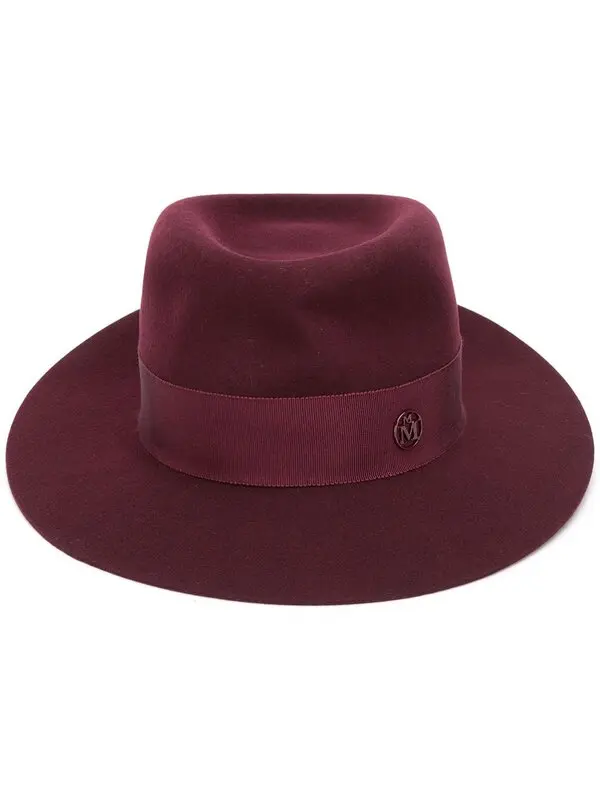 MAISON MICHEL André Fedora Hat - Red
