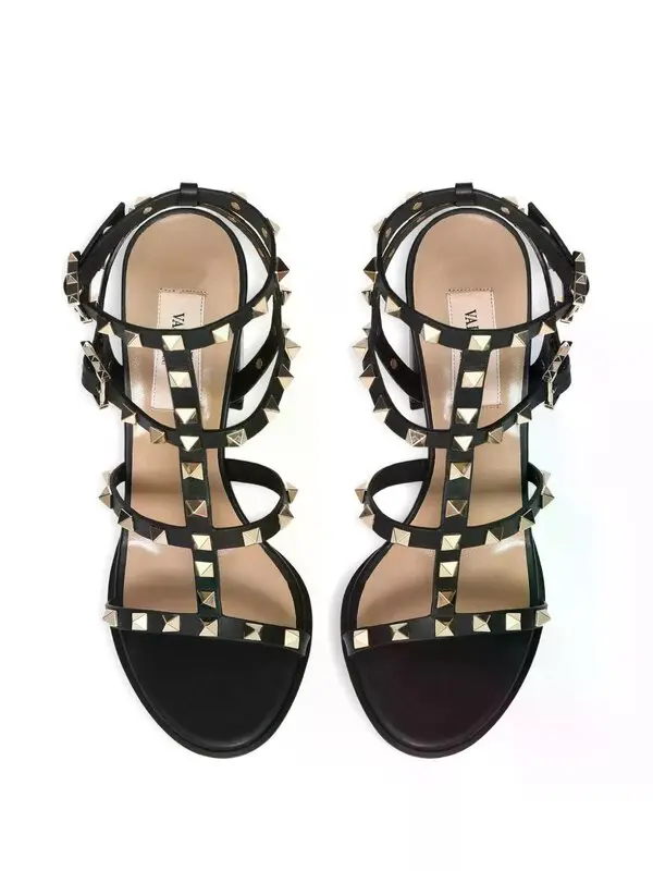 Valentino Garavani Rockstud Ankle Strap Sandals - Black