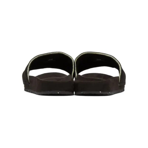 Heron Preston Orange Sponge Slides In Black - 45% Off  display picture 3