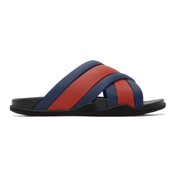 Slides Gucci Slippers Men Gucci Leather Slides In Black For Men