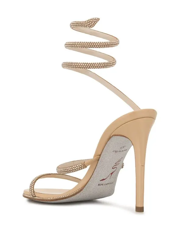 Rene Caovilla Cleo High-heel Sandals - Gold