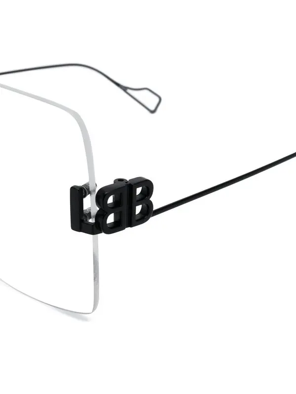 Balenciaga Bb Rimless Glasses