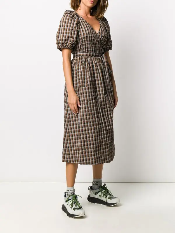 lemon yellow tweed dress Textured Tweed Yellow Dress  Maison Wester
