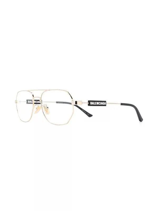 Balenciaga Logo Pilot Glasses