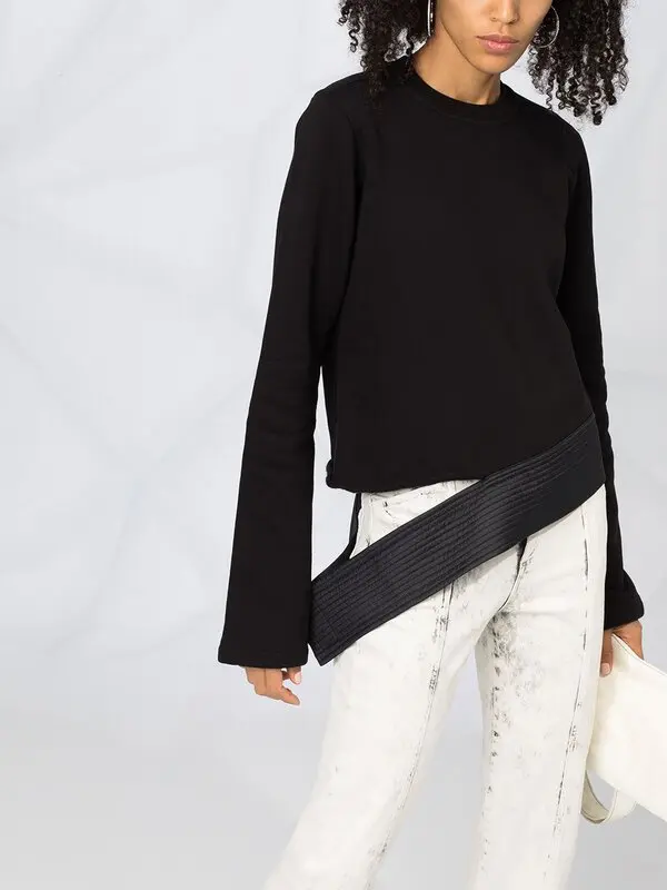 Rick Owens Asymmetric Long-sleeved Top
