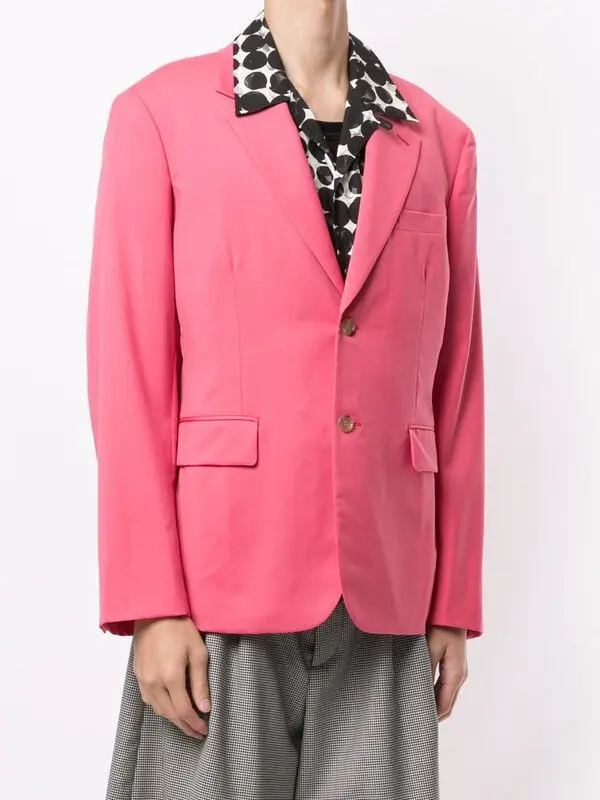 Comme Des Garçons Single-breasted Fitted Blazer