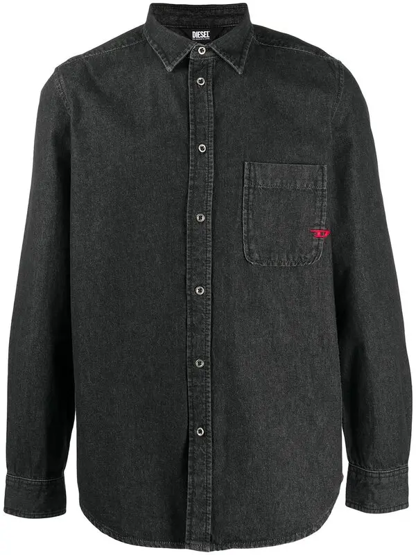 DIESEL® Logo Denim Shirt