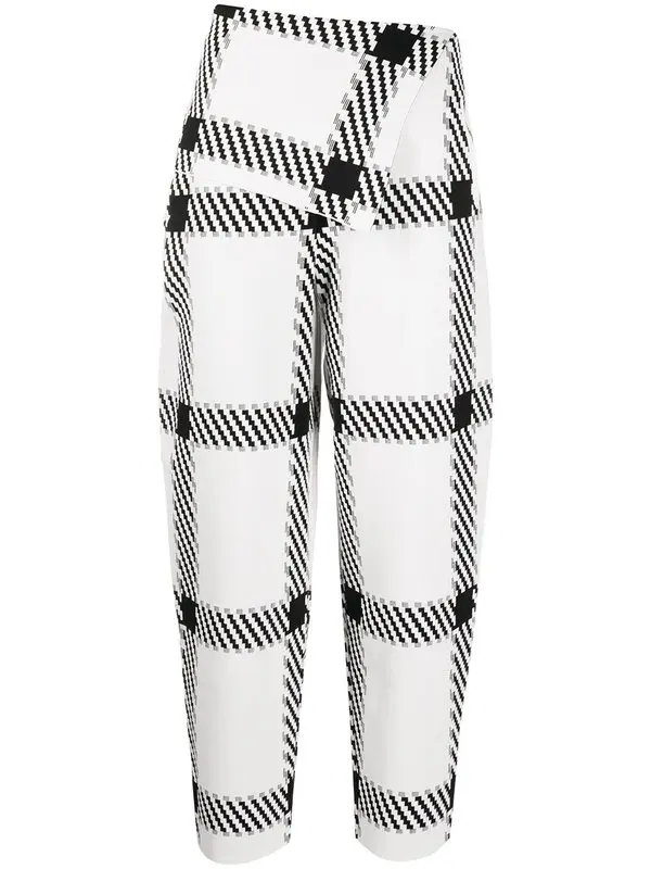 Stella McCartney Checked High-rise Trousers