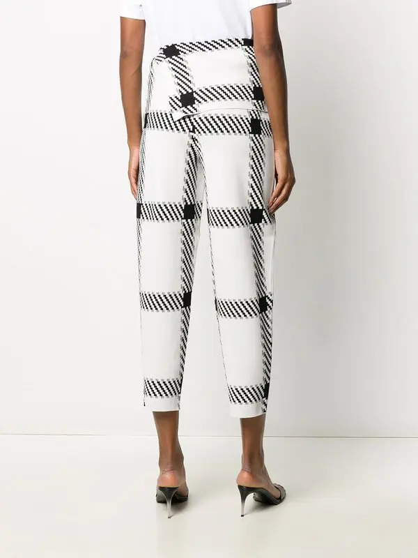 Stella McCartney Checked High-rise Trousers