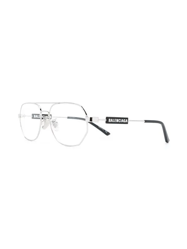 Balenciaga Logo Pilot Glasses